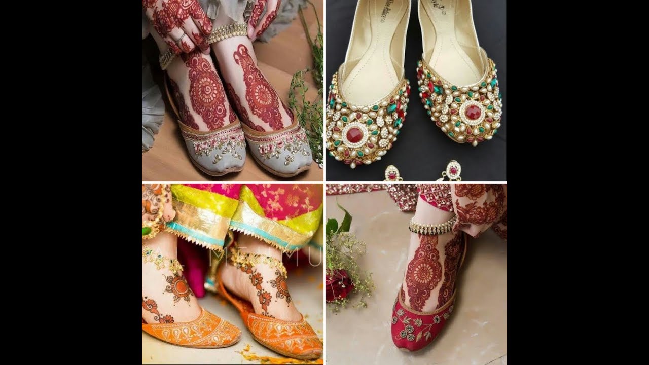 Fancy khussa shoes design for girl in 2020 - YouTube