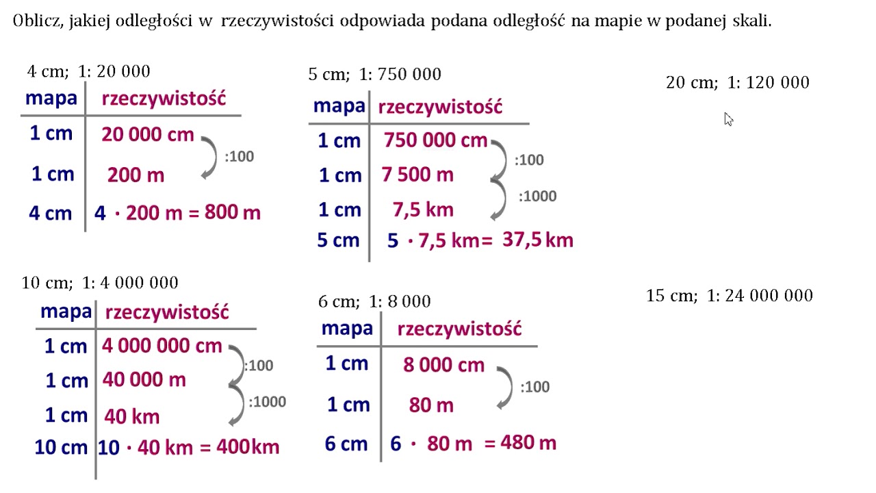 Oblicz Jakiej Odleg o ci W Rzeczywisto ci Odpowiada Podana Odleg o Oblicz Jakiej Odleg o ci W Rzeczywisto ci Odpowiada Podana Odleg o