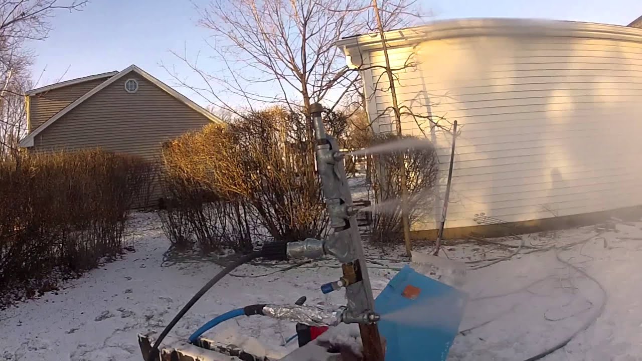 Backyard Home Snowmaking - YouTube