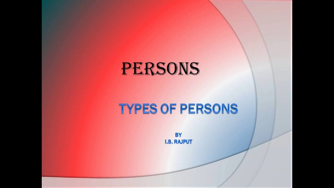 English Grammar | Tenses | Persons | Types of Persons | 1st Person 2nd ...