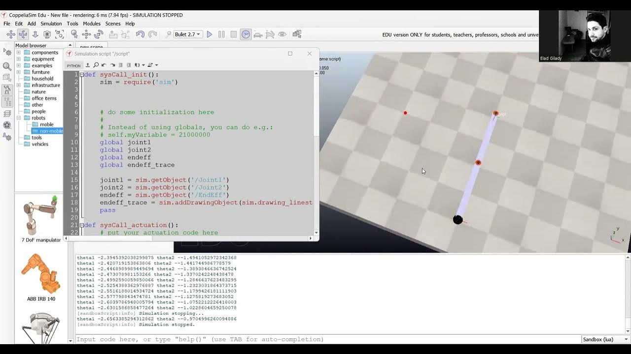 Controlling a 2-Link Manipulator with Forward Kinematics | Pranav's Tutorial Results - YouTube