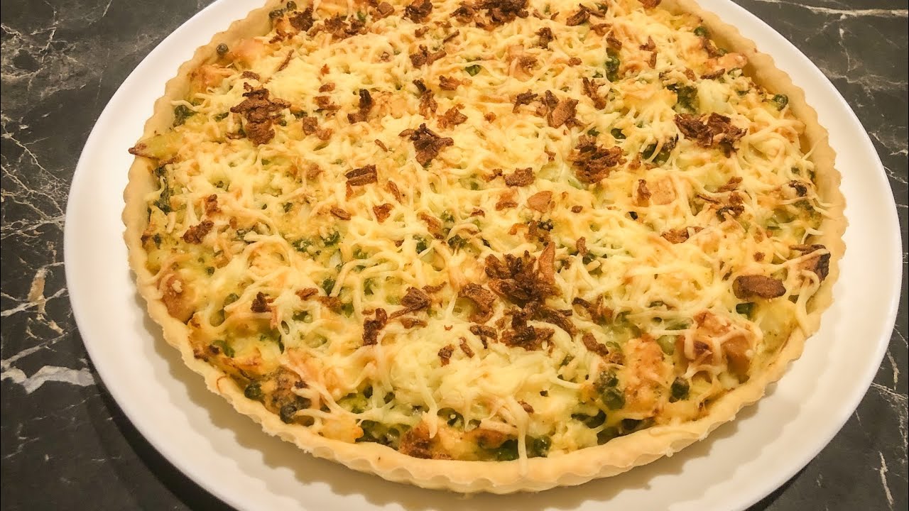 Recette facile de quiche au poulet - YouTube