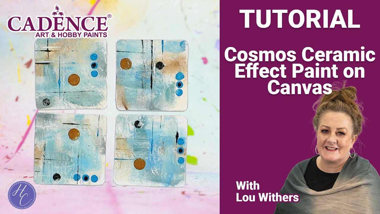 Cosmos Ceramic Effect Paint on Canvas | Lou | Cadence | Highlight ...