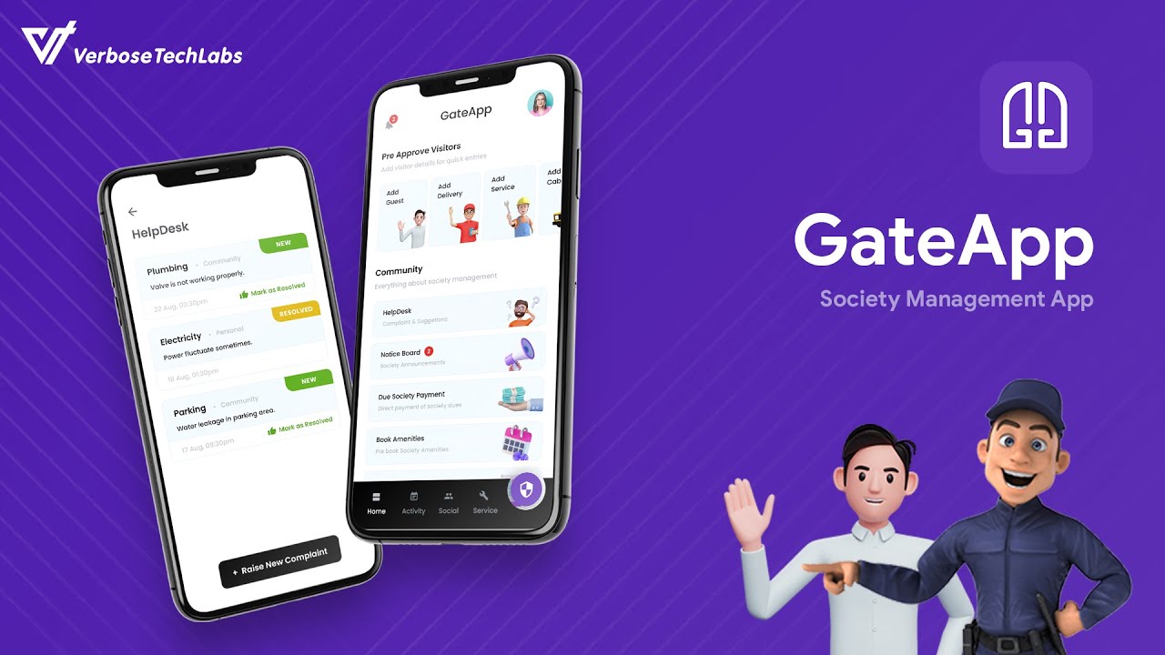 2 App | Society Management App | Guard App | Visitor Management App ...