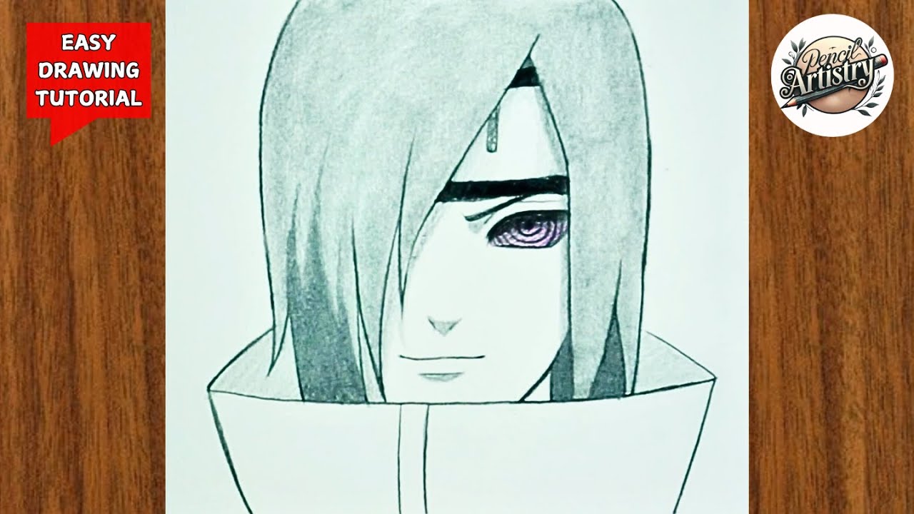How to draw Nagato Uzumaki - step by from (Naruto shippuden) || Easy ...