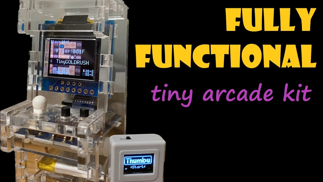 This TINY arcade cabinet WORKS! TinyCircuits Tiny Arcade - YouTube
