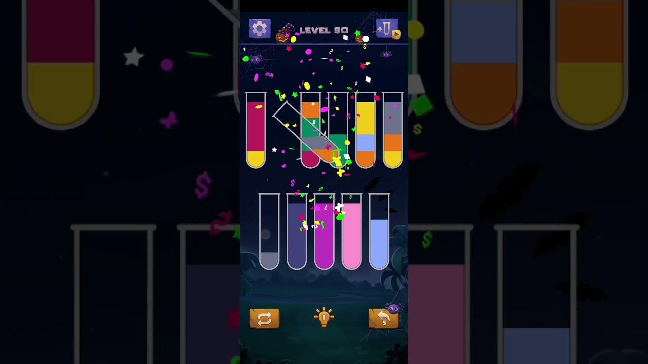 Sort Water Puzzle Level 90 Walkthrough Solution iOS/Android - YouTube