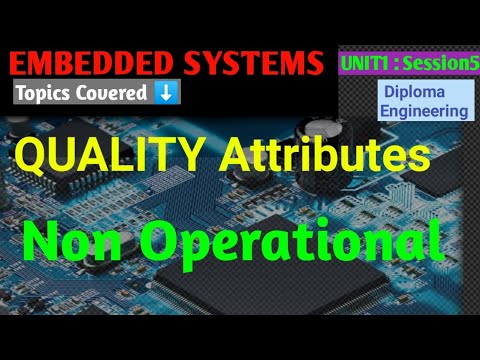 Non Operational Quality Attributes|Quality attributes#Embedded systems ...