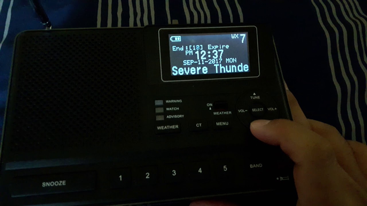 Sangean CL-100 Weather Radio Review - YouTube