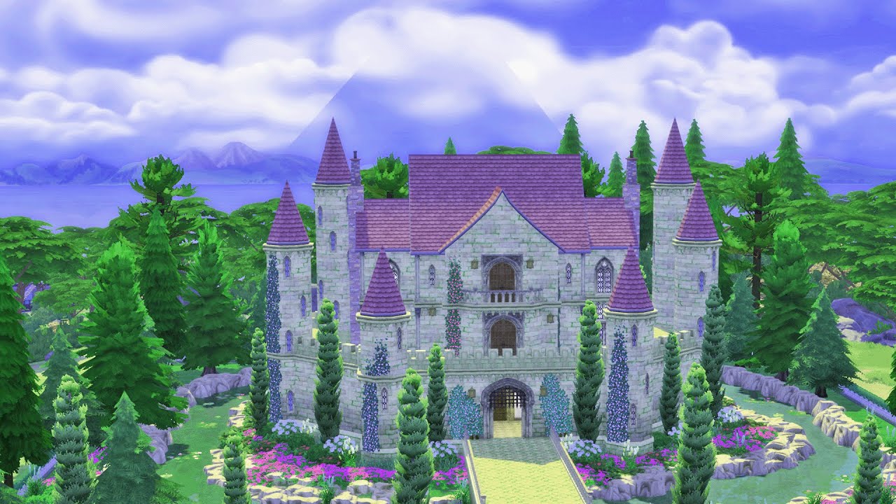 Windenburg Castle with CC -Sims 4 Speedbuild - YouTube