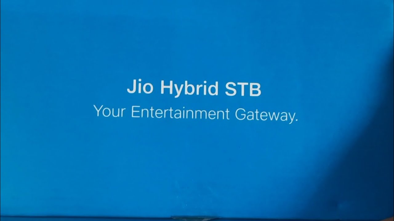 Jio hybrid set top box (STB) || unboxing || Reliance jio || jio fiber ...