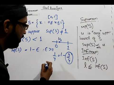 Real Analysis | Lecture 7 | Supremem and Infimum and their properties ...