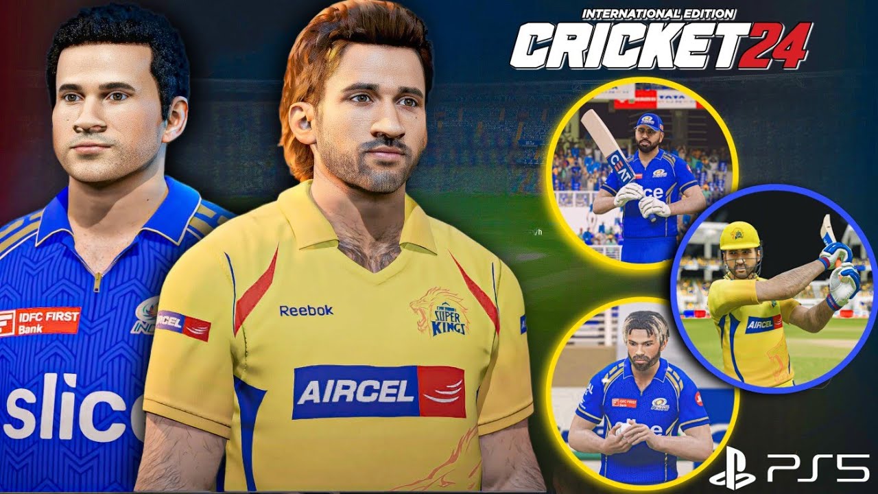 Mumbai Indians Legends Clash with CSK Legends - Cricket 24 PS5 GamePlay ...