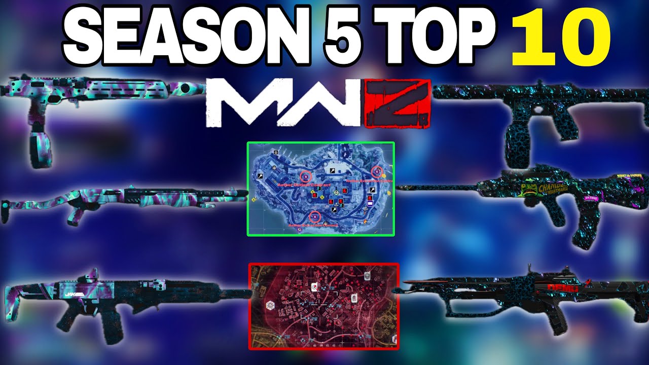 Top 10 Best Weapon in MW3 Zombies After Season 5 Best loadout - YouTube