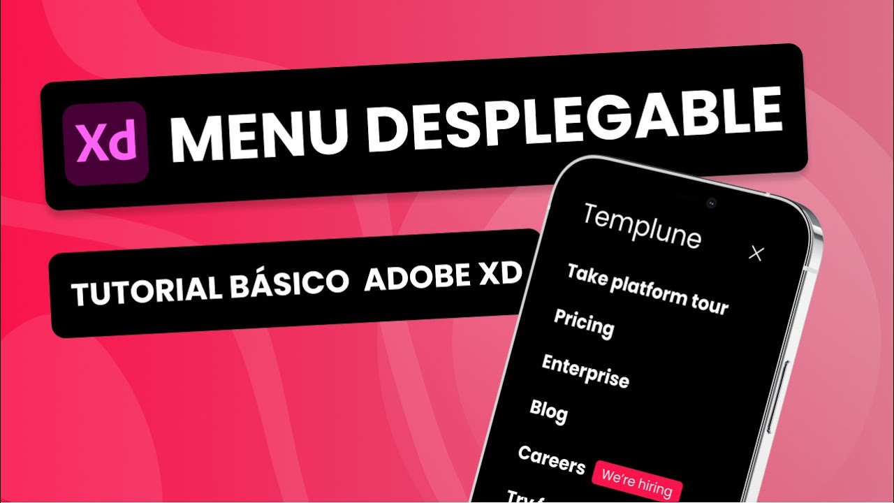 Tutorial menu desplegable en Adobe XD - YouTube