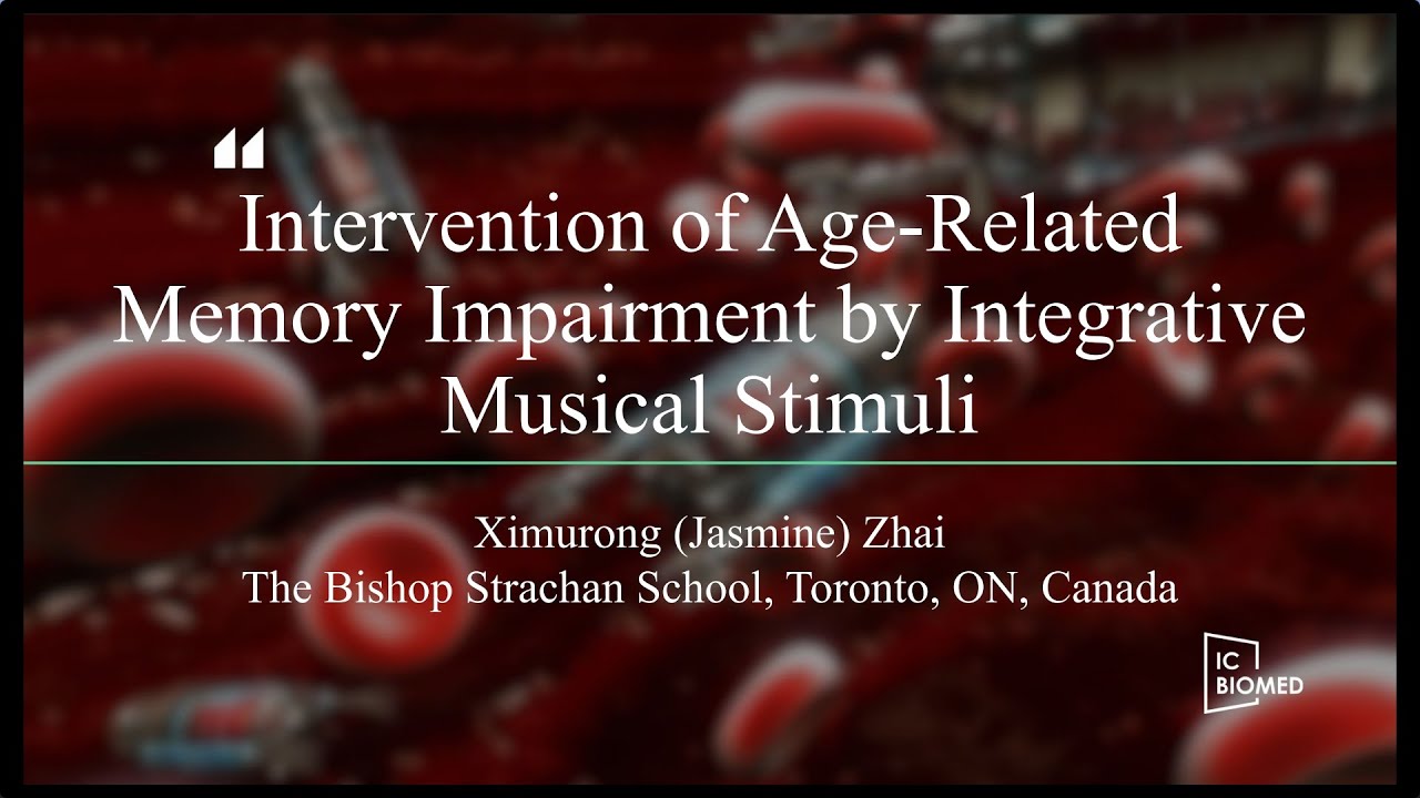 ICBioMed 2024-Intervention of Age-Related Memory Impairment by ...