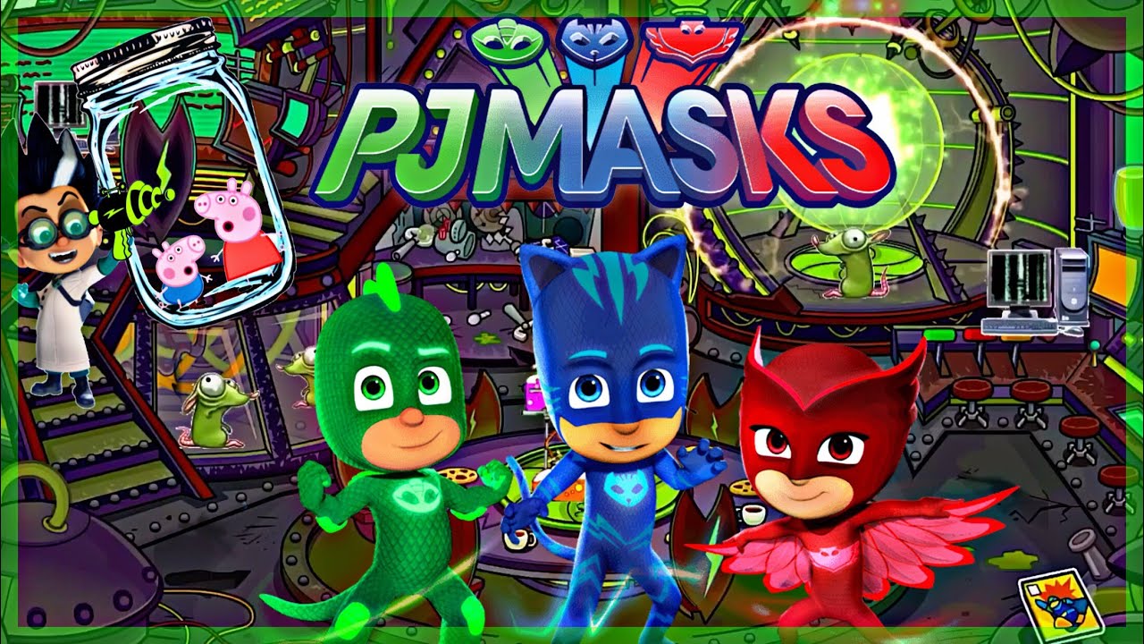 PJ Masks Rescue Peppa Pig & George From Evil Villain Romeo & His Shrink ...