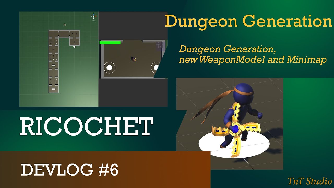[CANCELED]Ricochet Devlog #6 - Dungeon Generation System, new Weapon ...