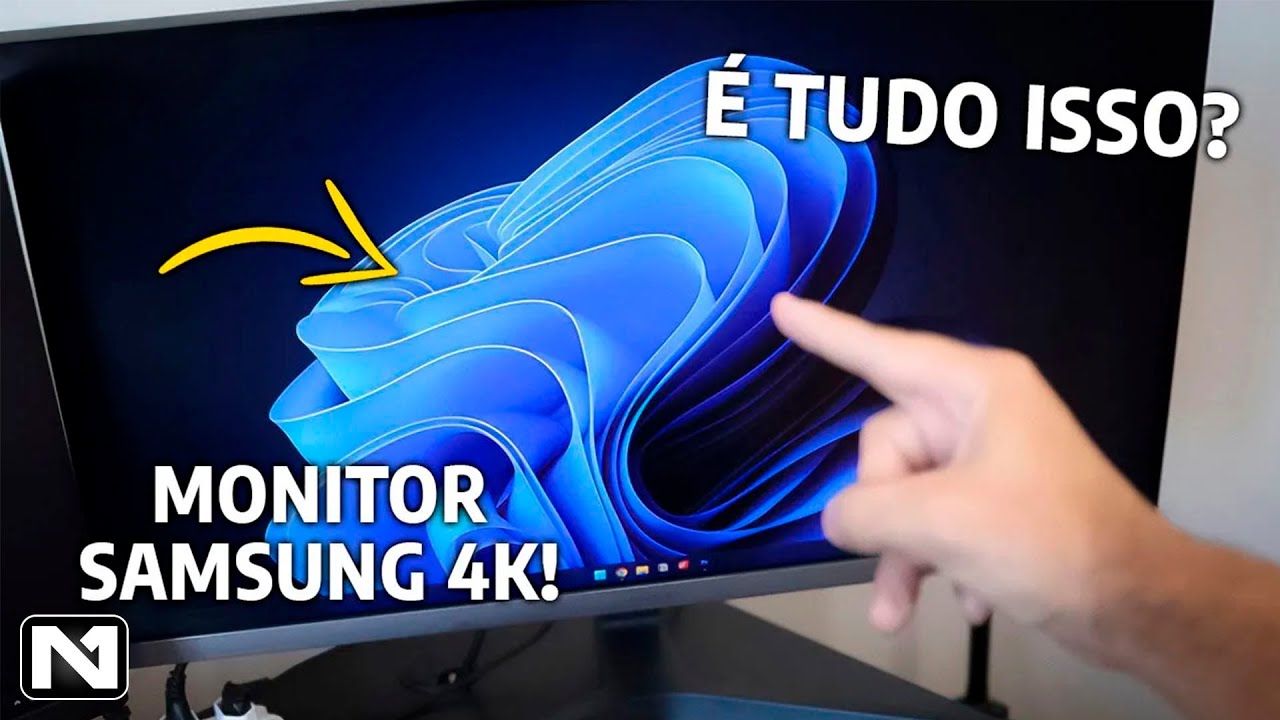 Monitor Samsung 4K UR55 é bom? (Custo Benefício) Análise - YouTube