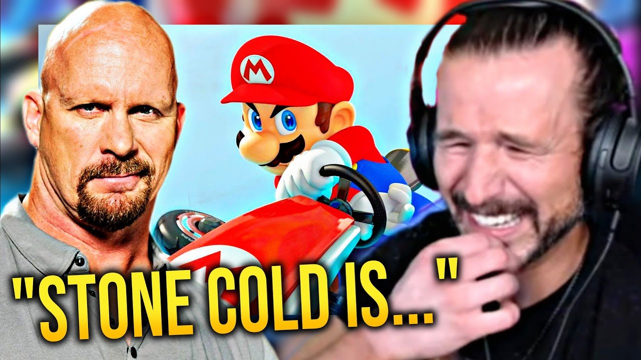 Mario Kart, but Everyone is Stone Cold (Funny Stone Col Mimicry 😂 ...