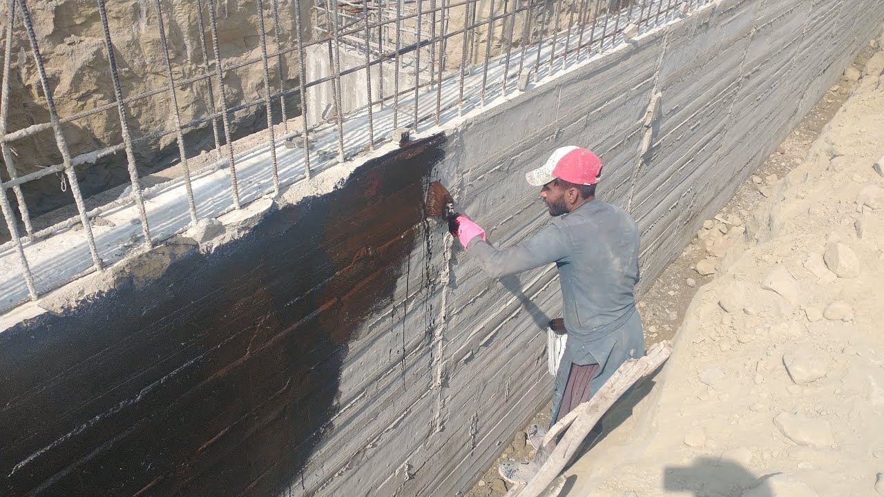 Waterproofing Rcc Wall Bichoman Coating// Waterproofing Concrete Wall ...