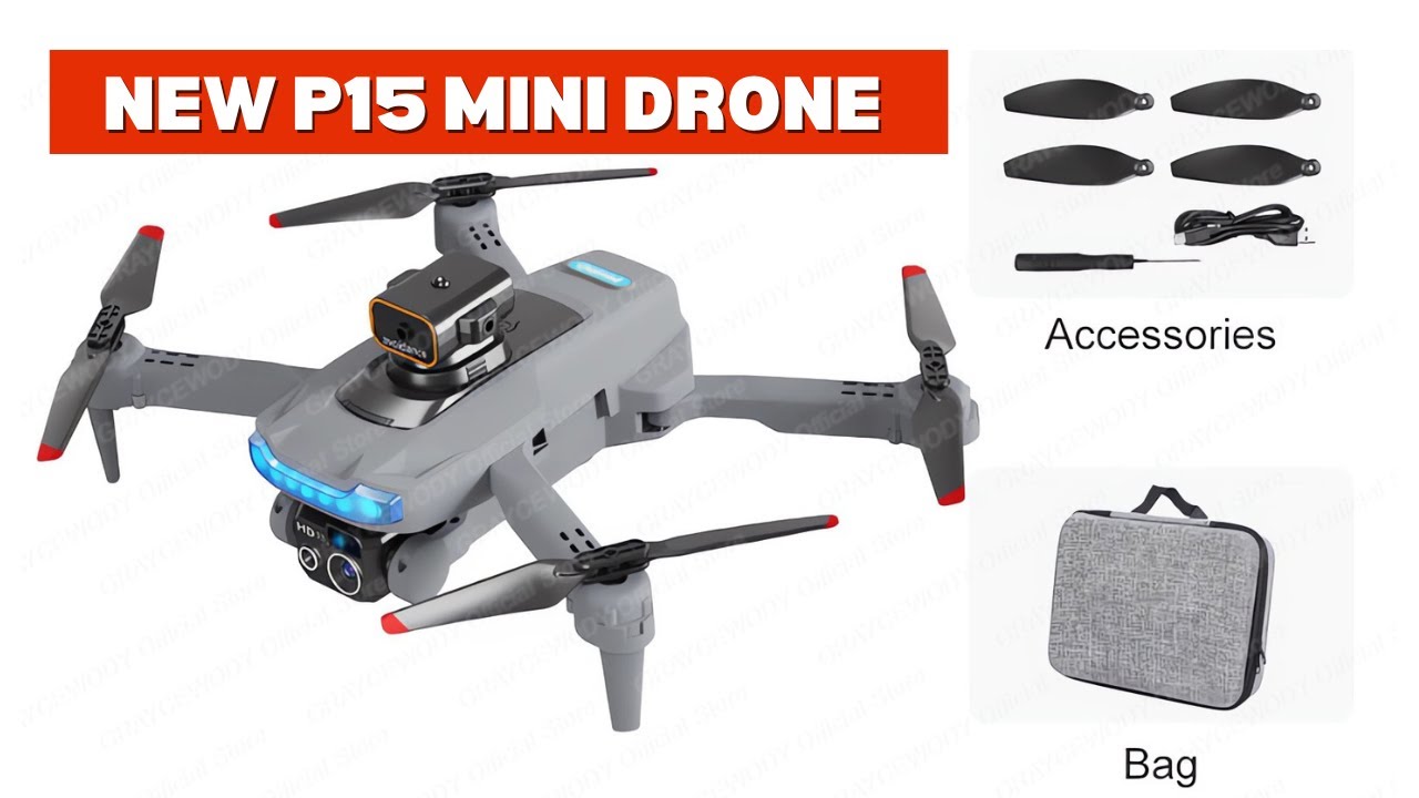New P15 Mini Drone 4k Professional 8K HD Camera | Brushless Foldable ...