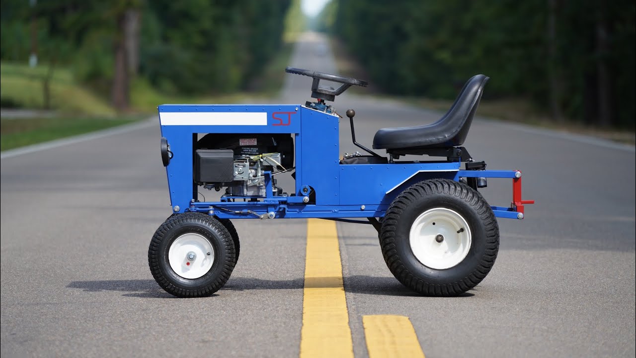 How I Built my Mini Tractor Part 4/4: Painting, Wiring, and Test Drive ...