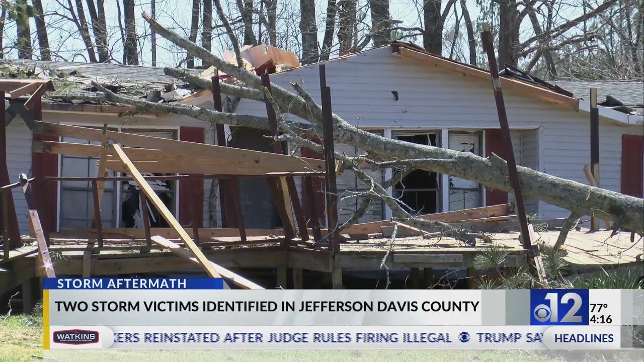 Two storm victims identified in Jefferson Davis County - YouTube