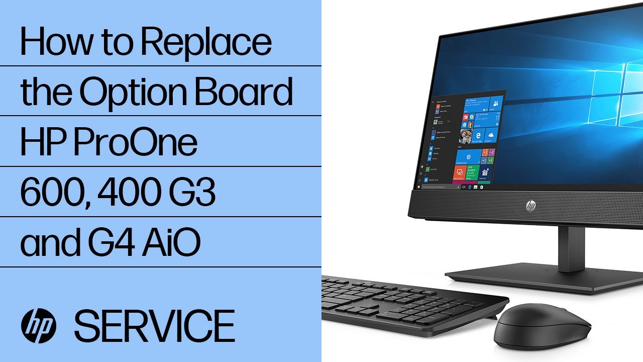 How to Replace the Option Board | HP ProOne 600, 400 G3 and G4 AiO ...