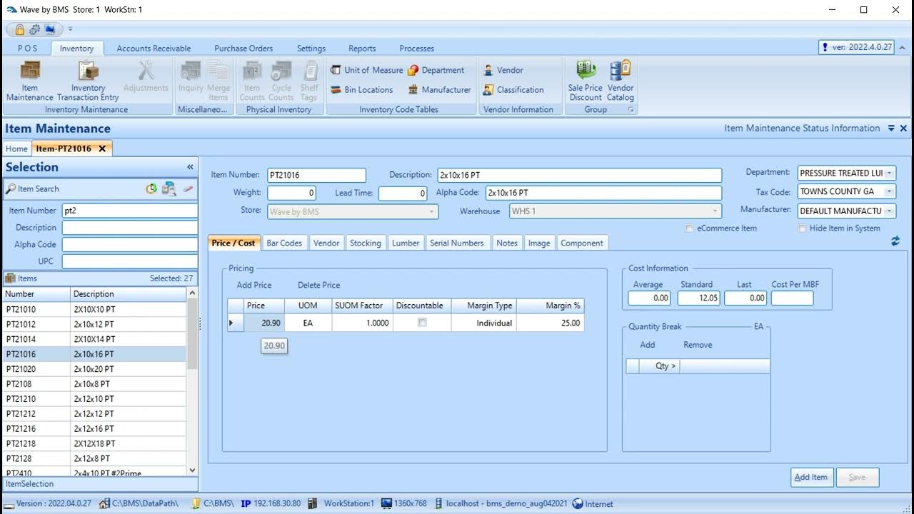 Quick Price Updates using Wave by BMS - YouTube