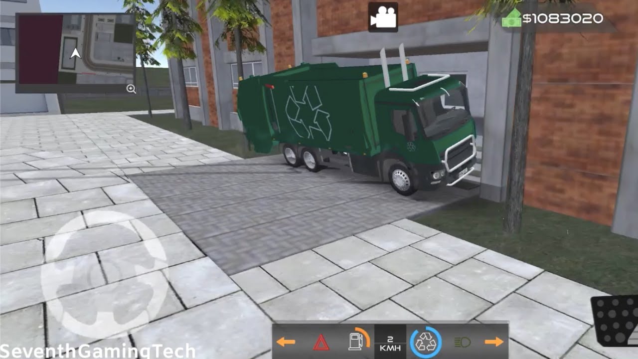 Classic Green Garbage Truck OVER SPEED - Garbage Truck Recycling ...