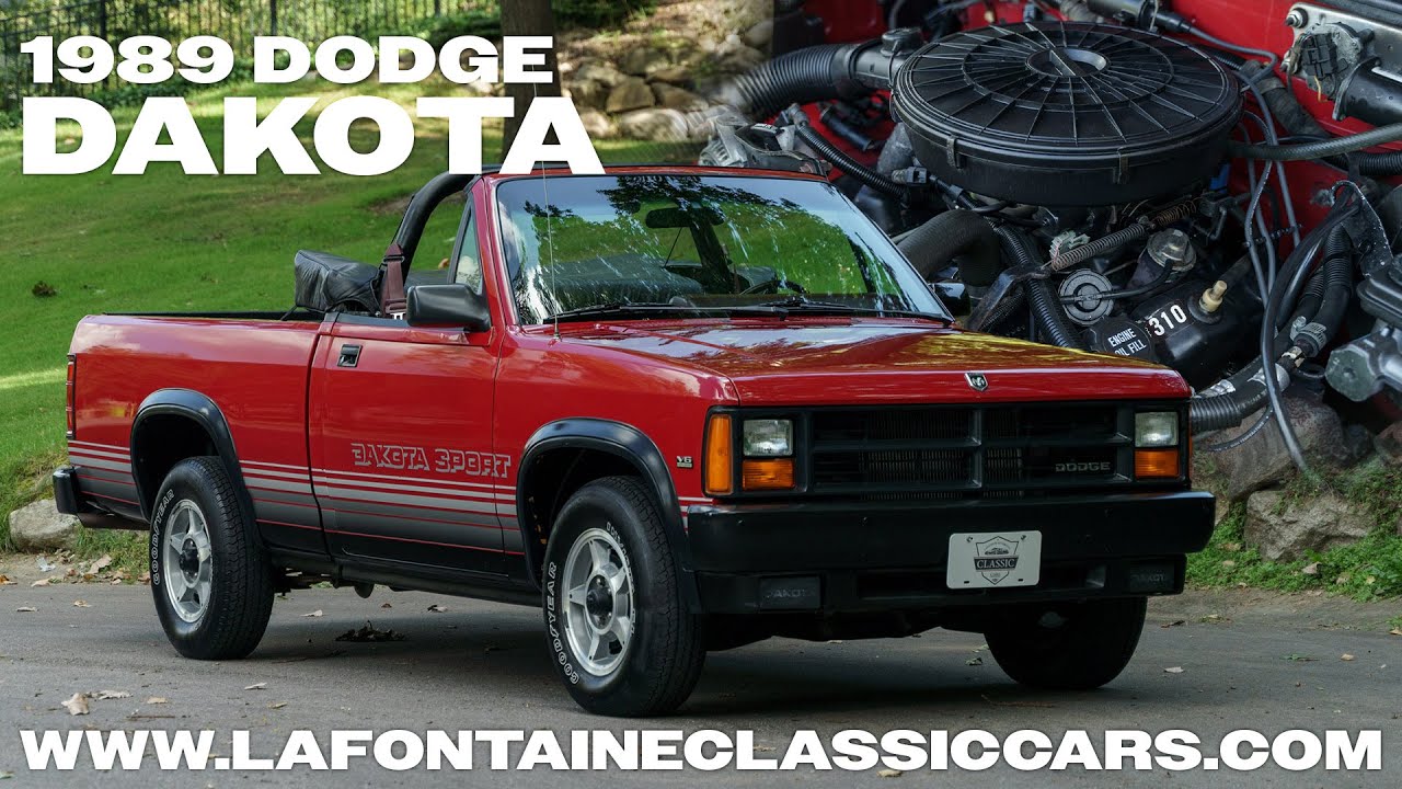 1989 Dodge Dakota Sport (The Factory CONVERTIBLE Pickup truck) - YouTube