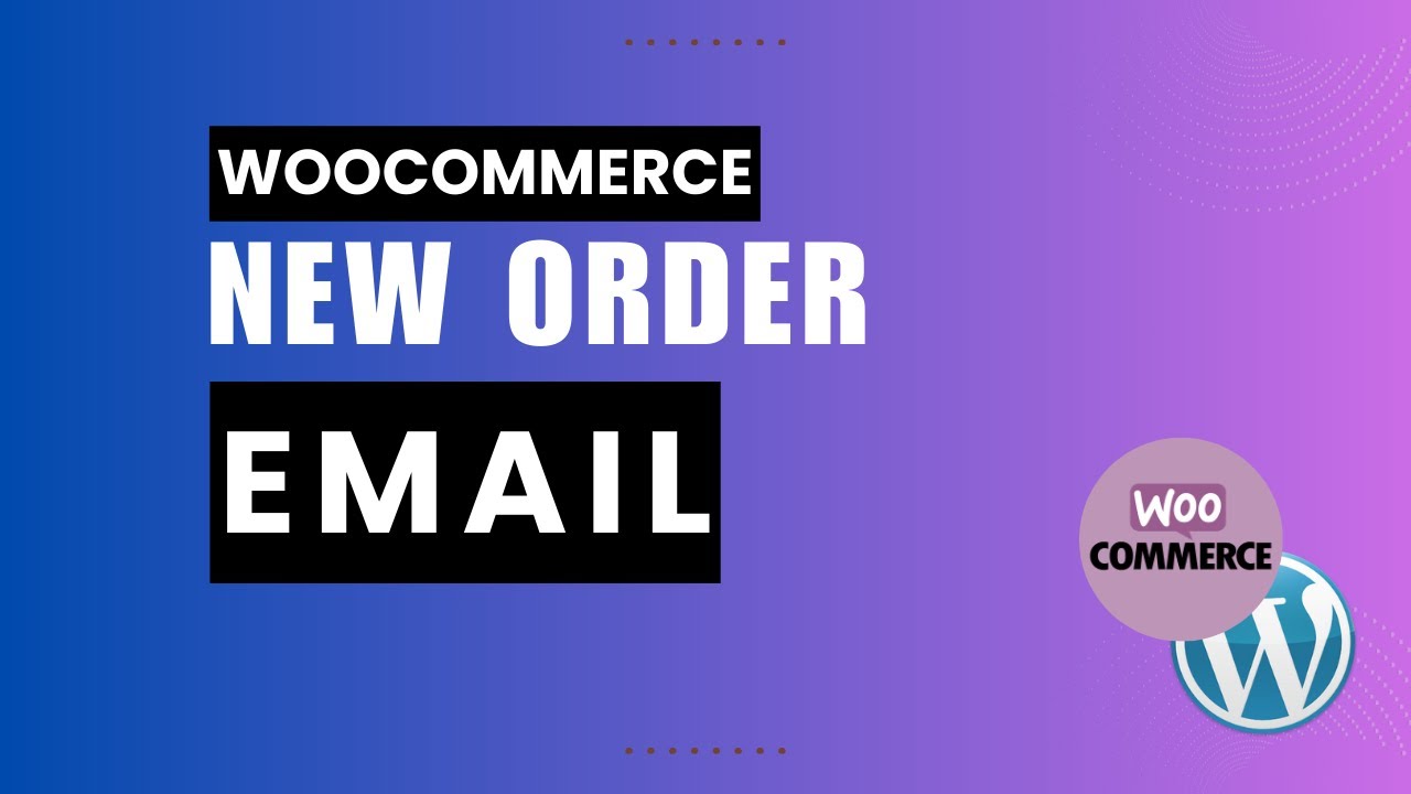 Woocommerce New Order Email | WordPress Bangla Tutorial | 2024 | AMI MASUD - YouTube