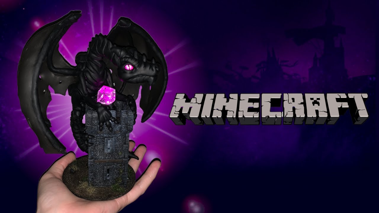 REALISTIC Ender Dragon with glowing Crystal light! - YouTube