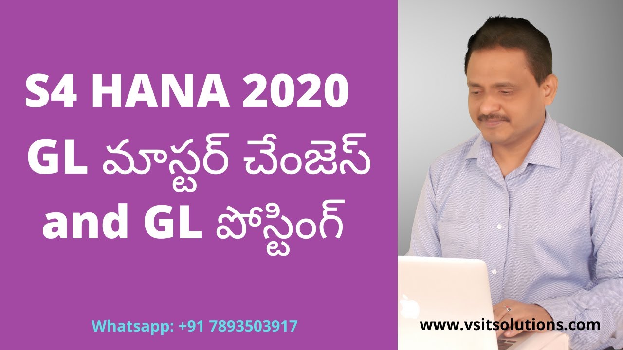 GL Master Changes and GL Posting in S4 HANA 2020 | GL Master Data ...