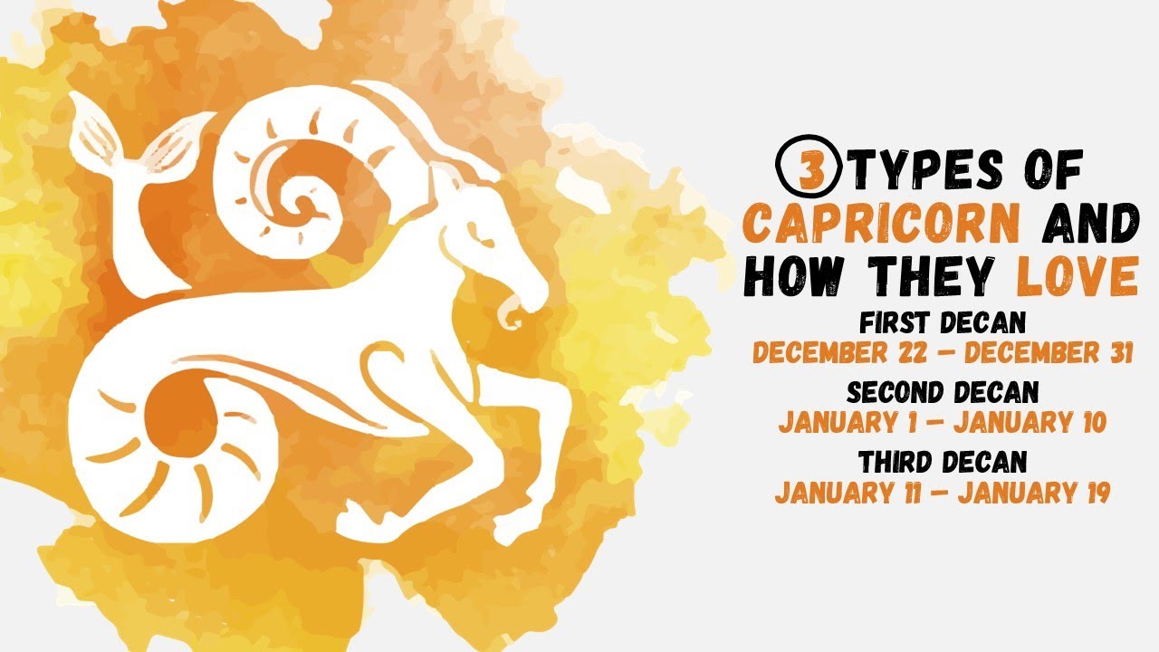 Understanding Capricorn Decans Personality and Love #Capricorn - YouTube