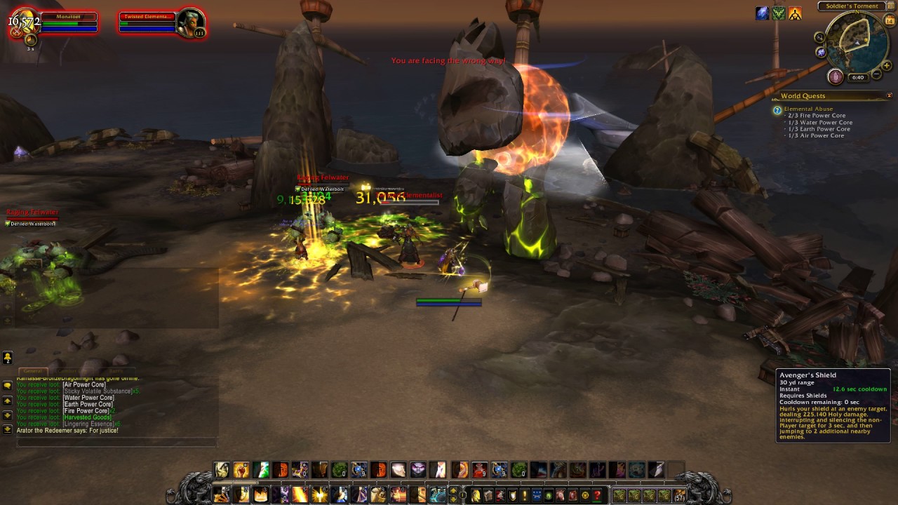 Legion World Quest 83: Elemental Abuse (WoW, human, Paladin) - YouTube