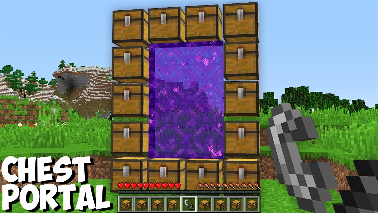 Where does leads CURSED CHEST PORTAL in Minecraft ! IMPOSIBLE PORTAL ...