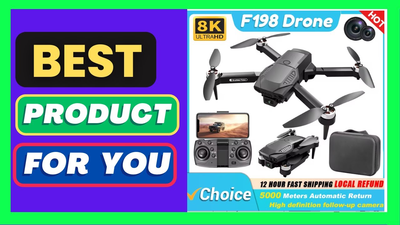 New F198 Drone Professional Dual Camera - YouTube