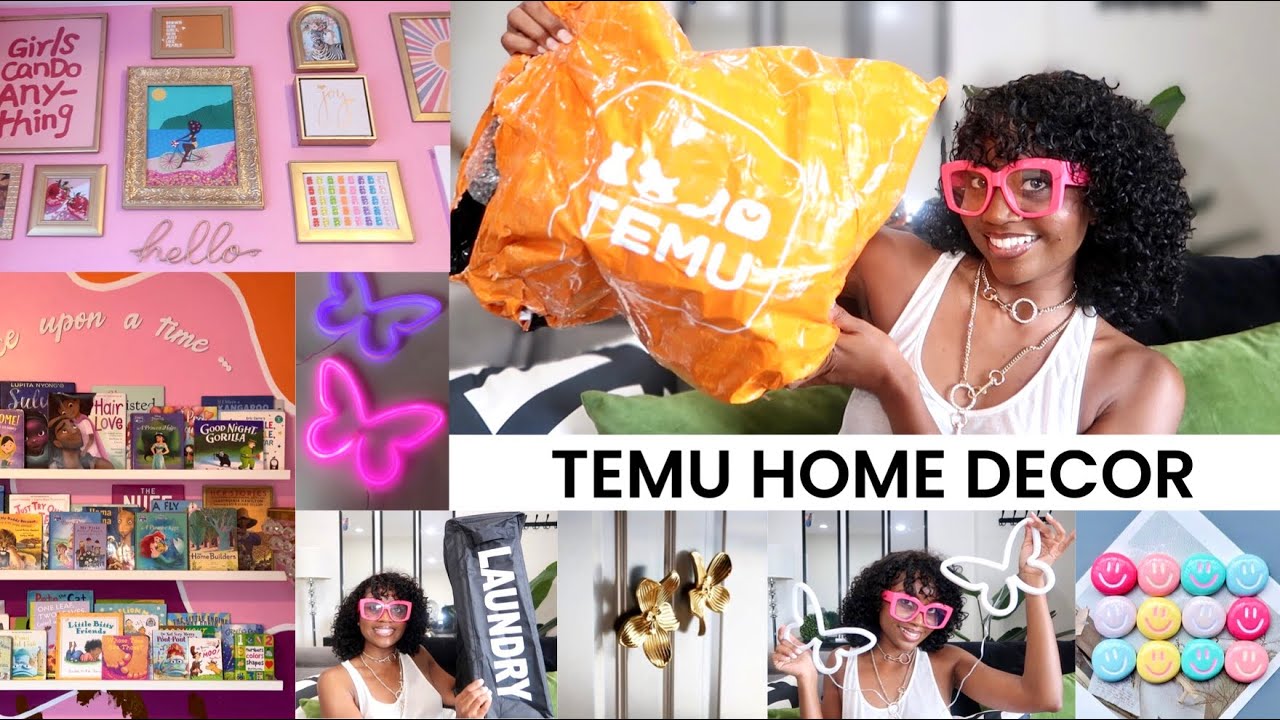 TEMU HOME DECOR HAUL| DAUGHTERS ROOM MAKEOVER ON A BUDGET - YouTube