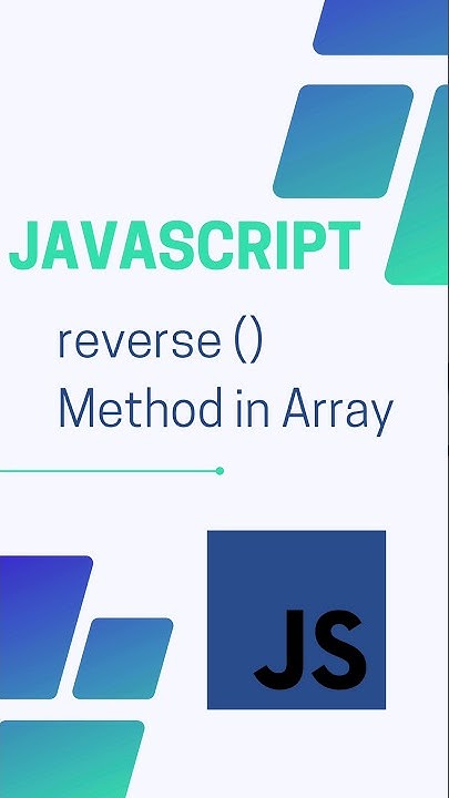 Reserve Method in JavaScript Arrays. || Arrays in JavaScript #shorts #shortsfeed #javascript ...