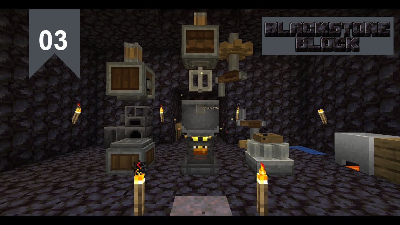 Blackstone Block - #03 [FR] - Un début de Create - YouTube
