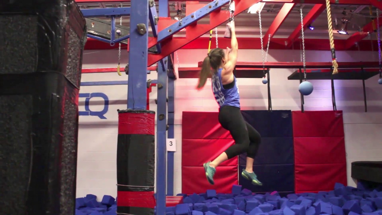 Jennifer Tavernier Stage 3 American Ninja Warrior Competition - YouTube