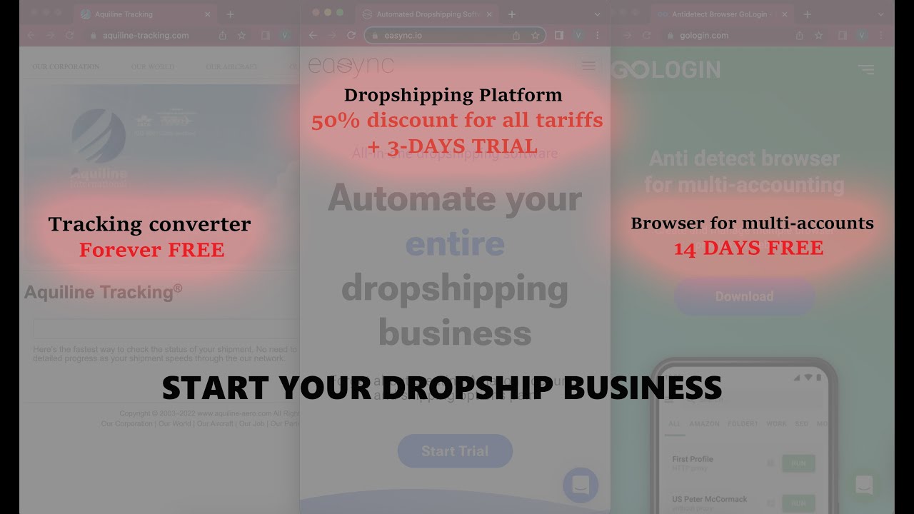 Special offer: Easync all-in-one dropshipping platform | How to start ...