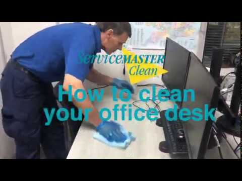 How To Properly Clean Your Office Desk - YouTube