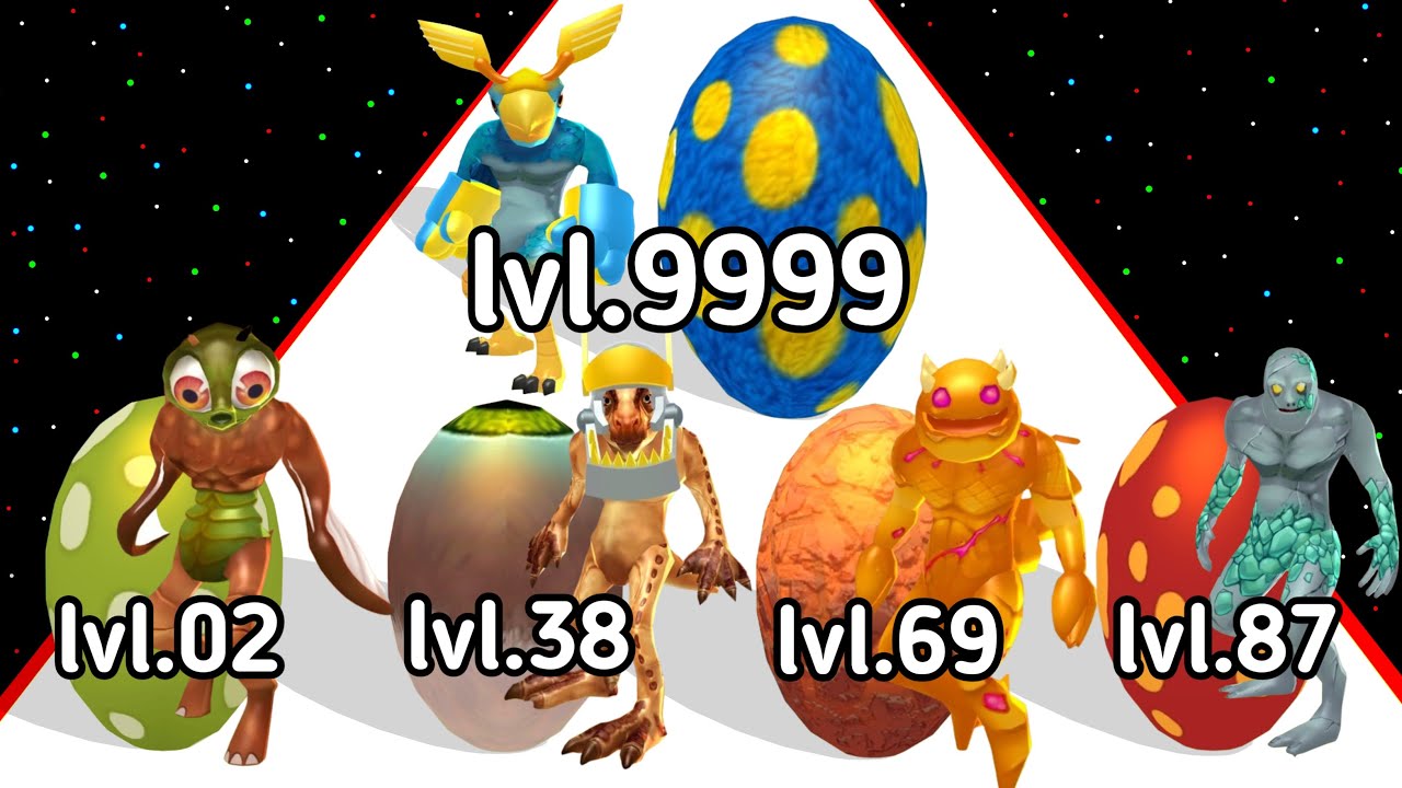 (2025) Monster Egg Run Battle Level_Up Monster Max Level Gameplay - YouTube
