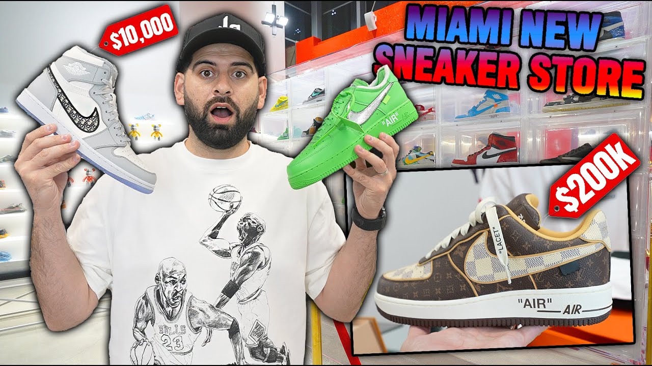 INSIDE MIAMIS CRAZIEST SNEAKER STORE!! *$20 MILLION DOLLARS IN SAMPLES ...