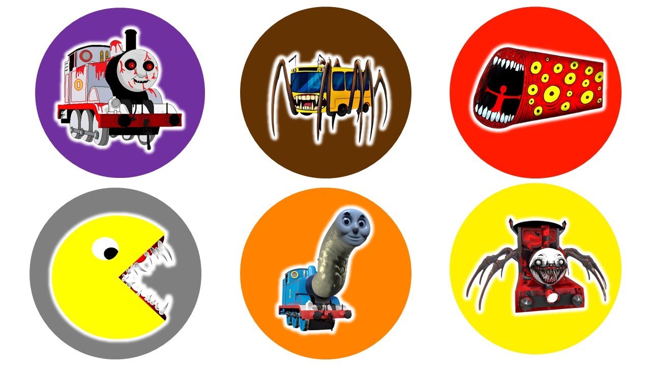 Spinwheel Timothy train, Bus eater, Train eater, Pacman, Thomas lipan ...