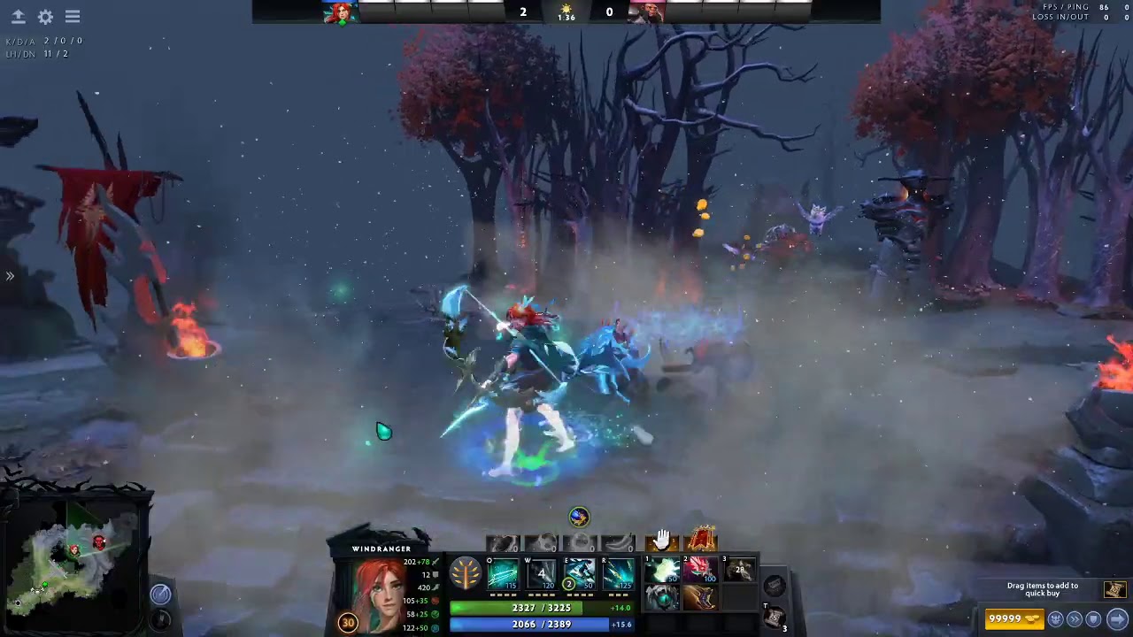 Windranger Arcana preview effect animations hero - YouTube