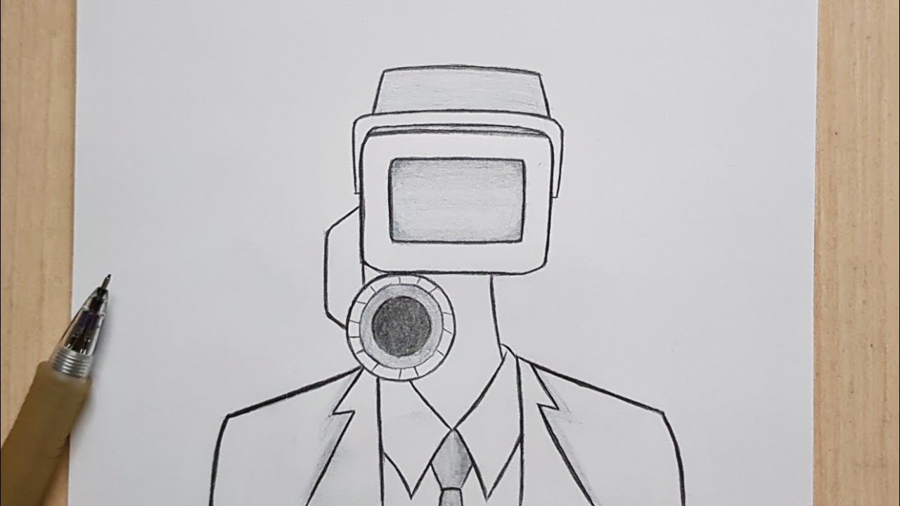 How To Draw CameraMan - Skibidi Toilet | CameraMan Step By Step | Easy ...